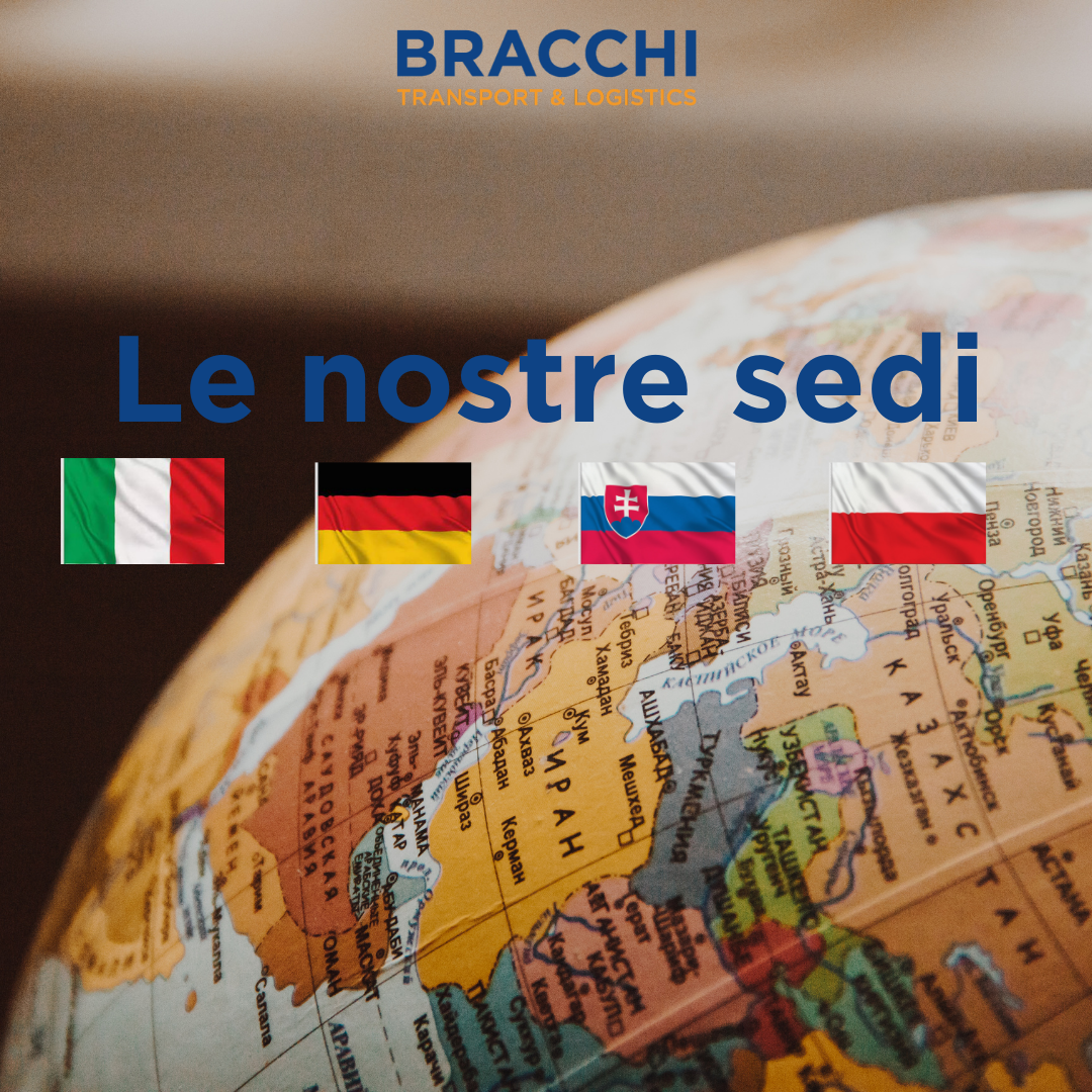 Our offices and logistic hubs in Italy and Europe | Bracchi